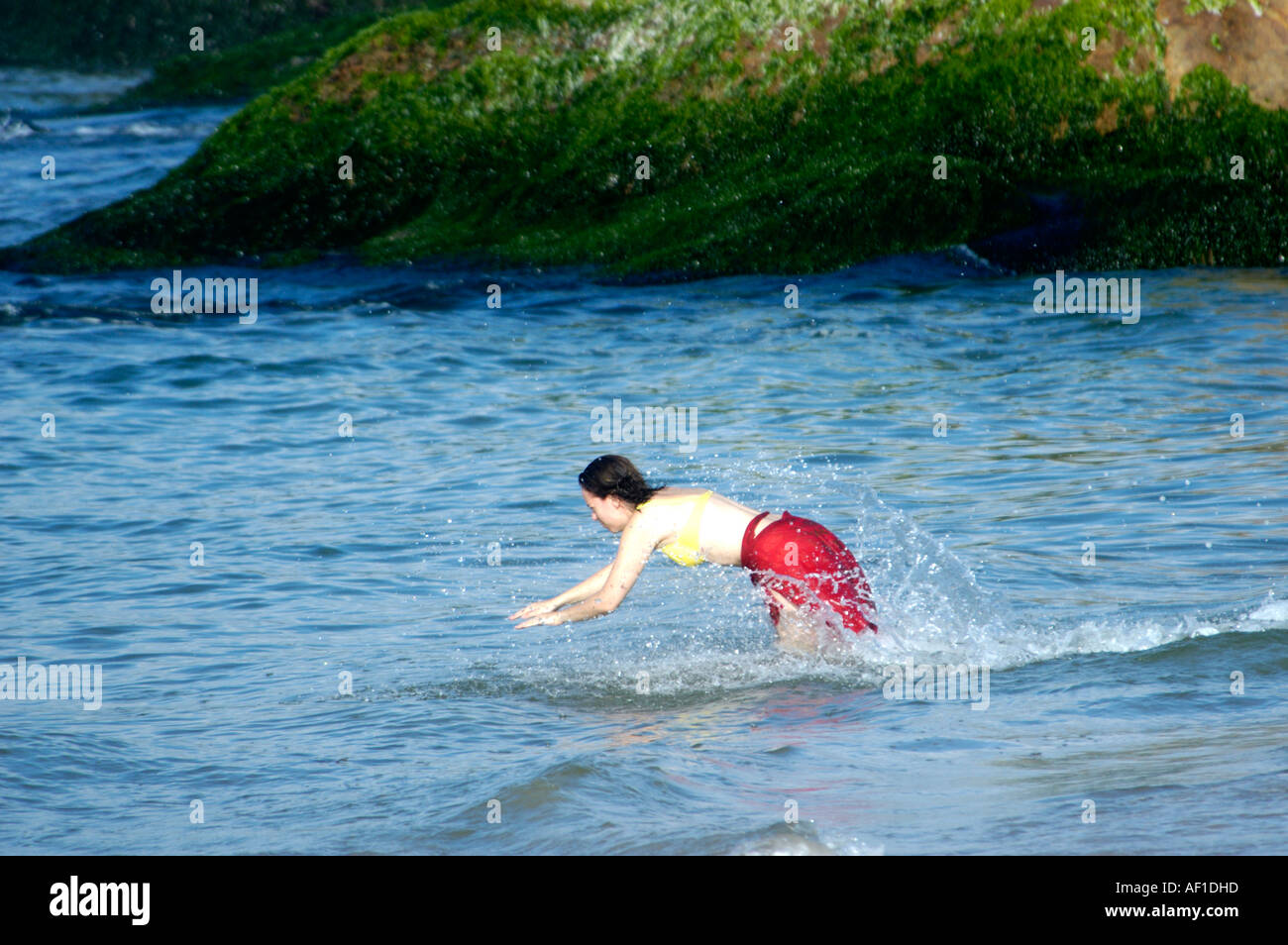 TOURIST AT CHOWARA BEACH NEAR KOVALAM Stock Photo - Alamy