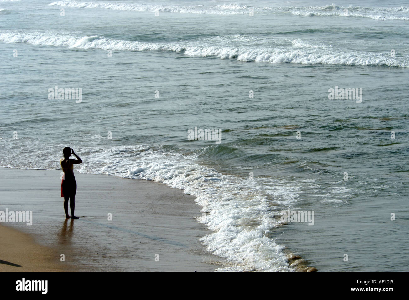 TOURIST AT CHOWARA BEACH NEAR KOVALAM Stock Photo - Alamy