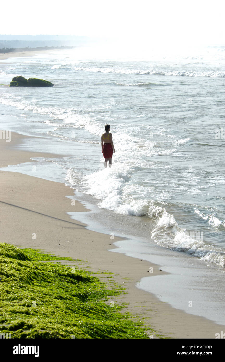 TOURIST AT CHOWARA BEACH NEAR KOVALAM Stock Photo - Alamy
