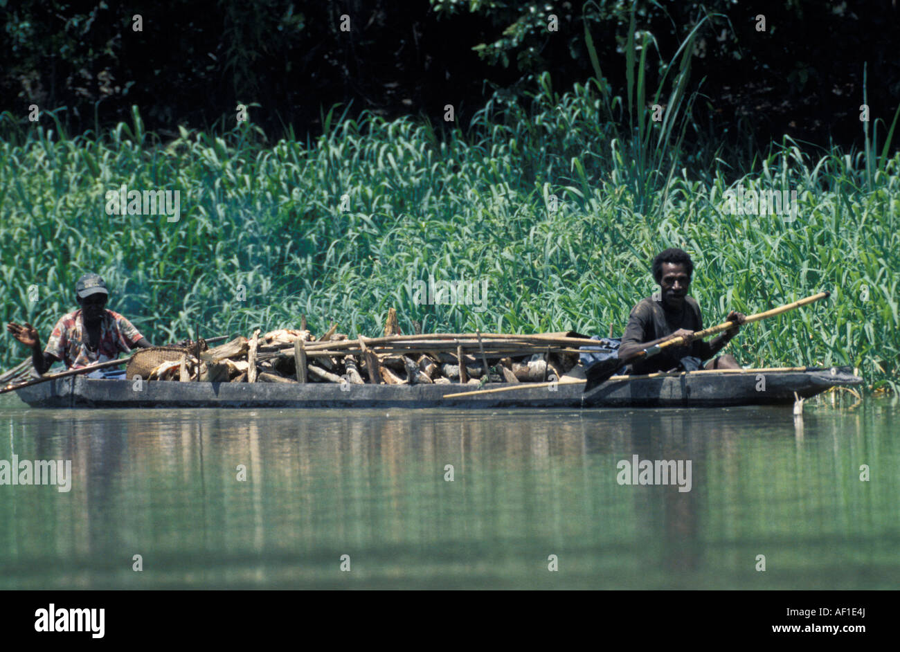 Papua New Guinea Sepik River Canoe High Resolution Stock Photography ...