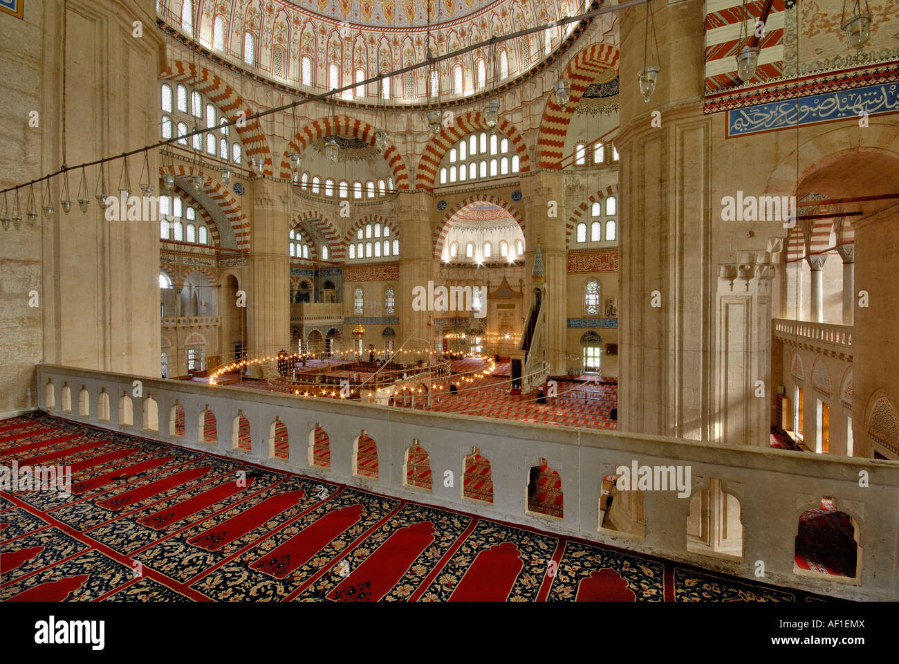 Selimiye Mosque Interior, Edirne, Turkey Stock Photo - Alamy
