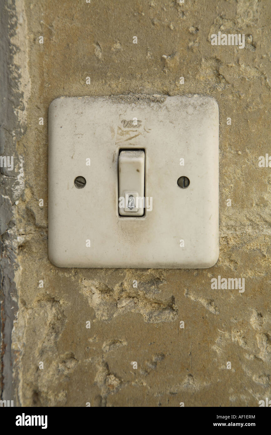 old light switch Stock Photo - Alamy