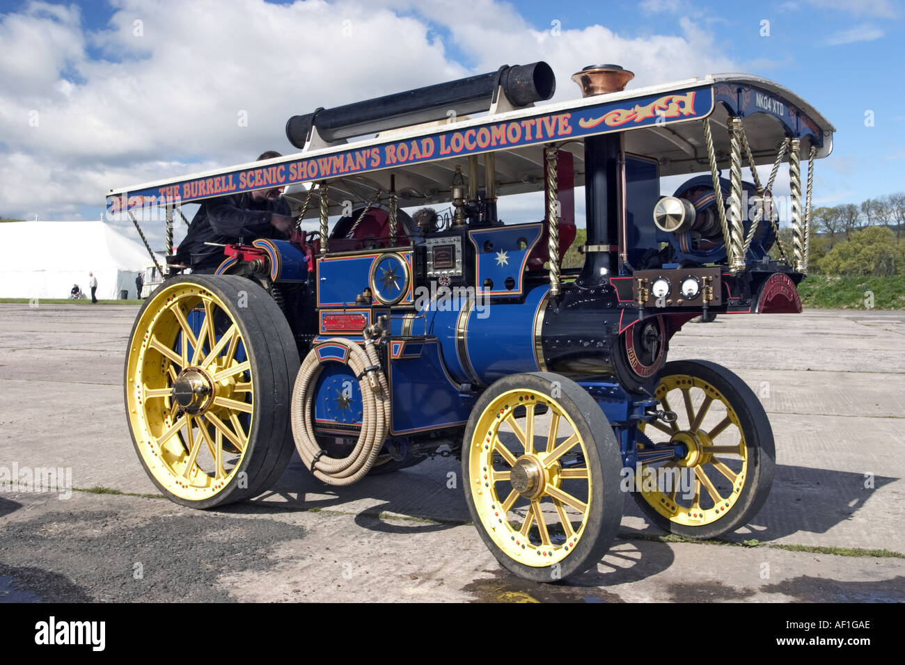 1921 Showmans Burrel Traction Engine Stock Photo - Alamy