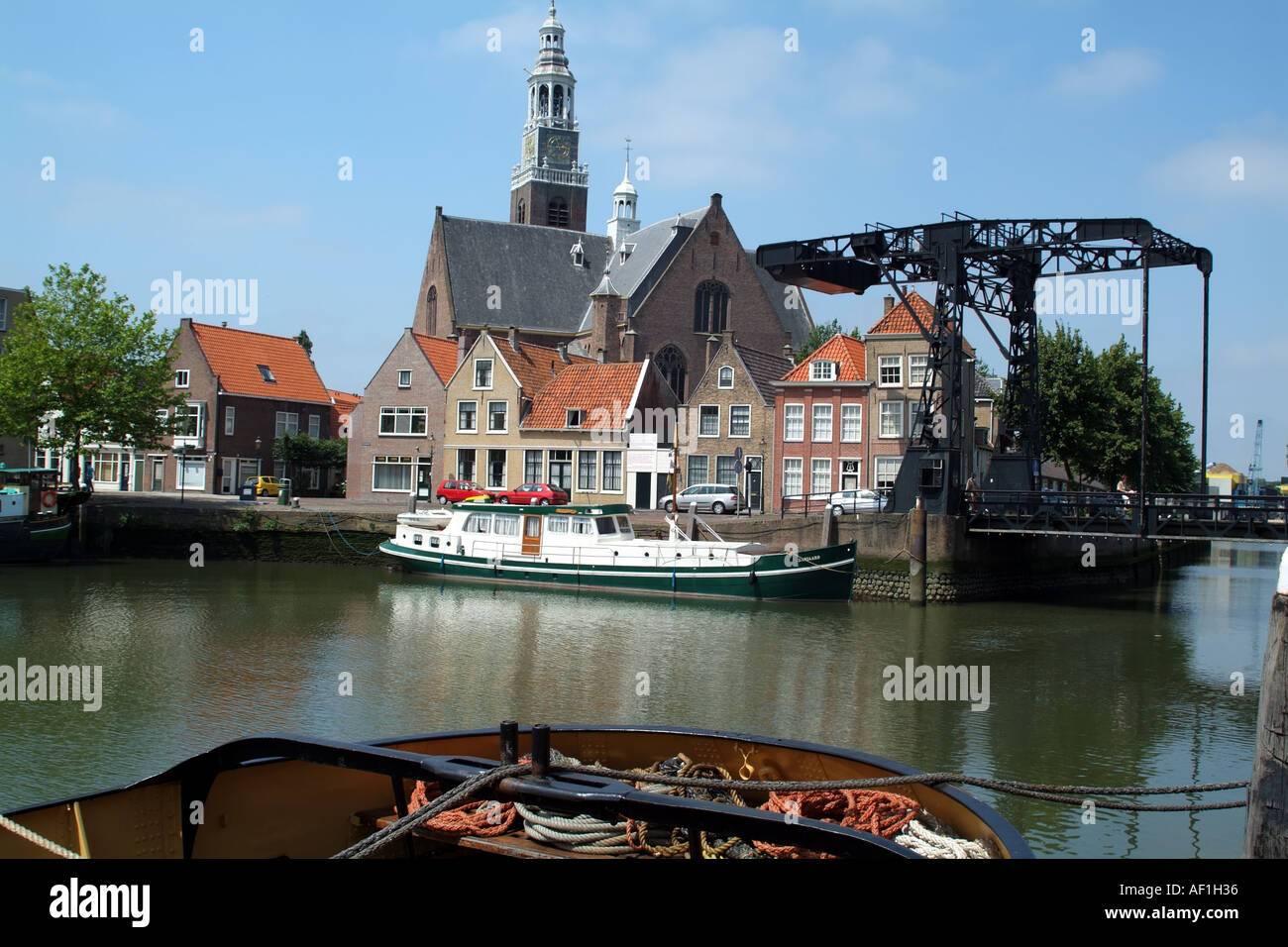 Maassluis town centre close to Rotterdam The Netherlands Stock Photo ...