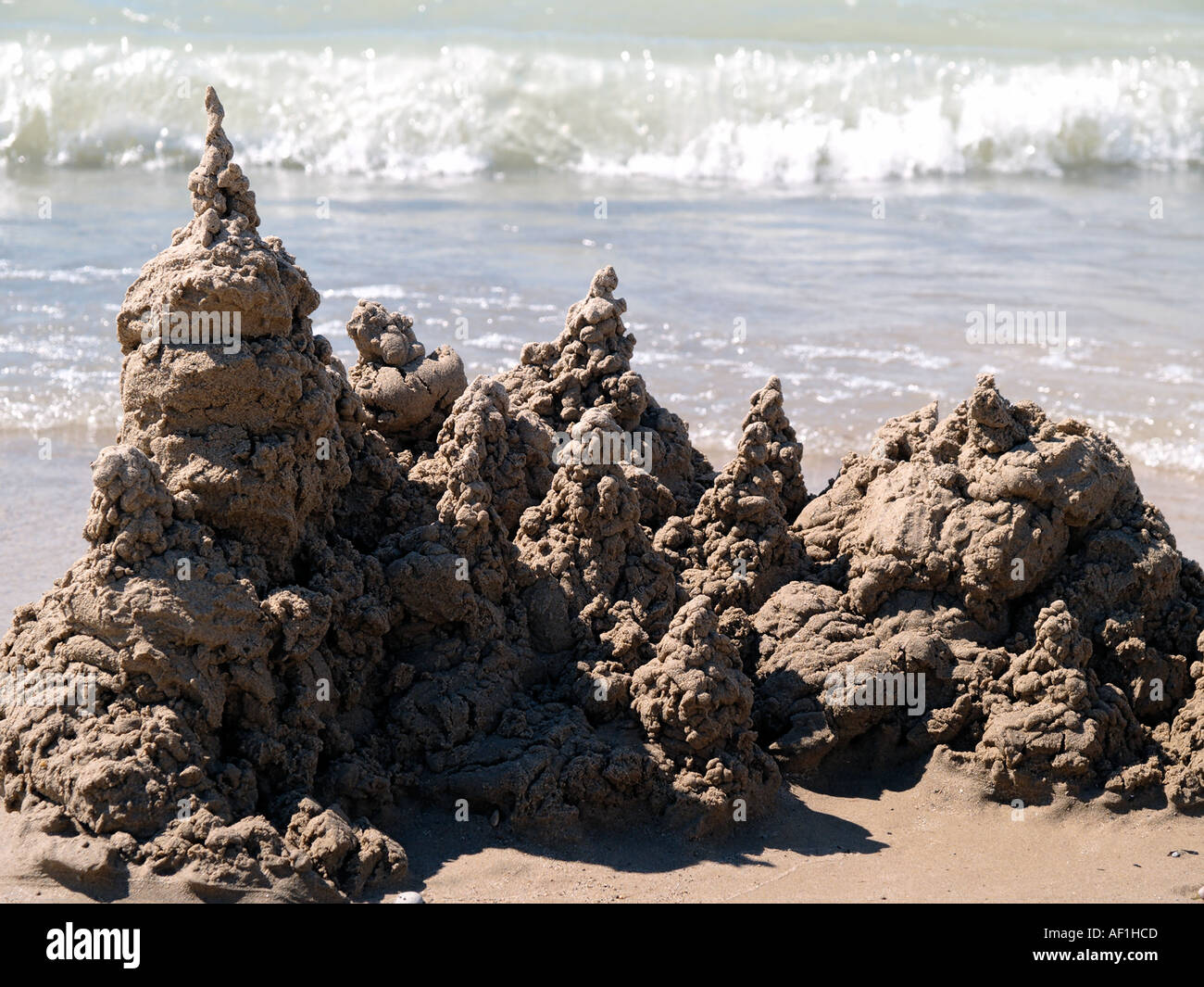 Creative dribble sand castle on hi-res stock photography and images - Alamy