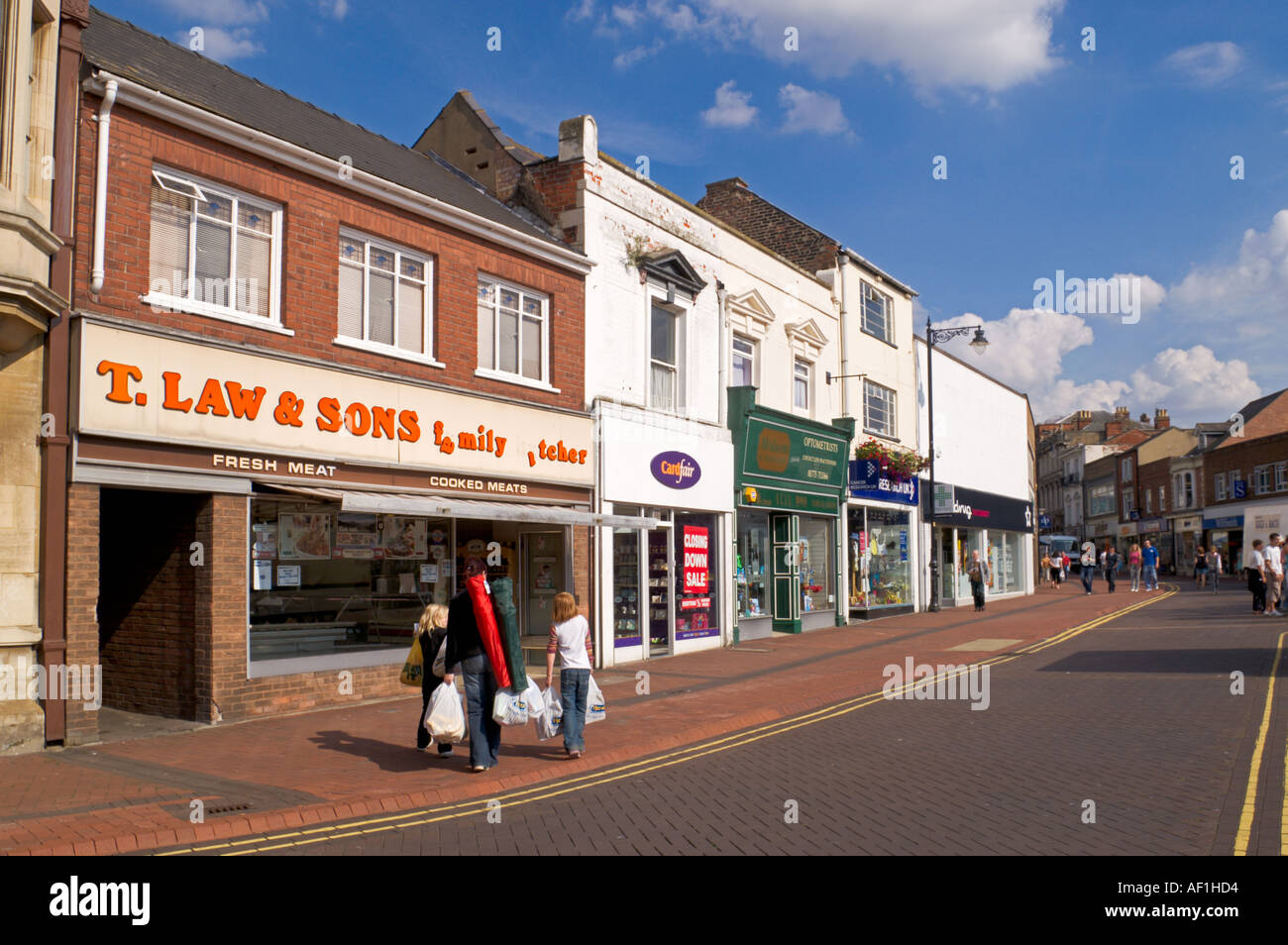 Town centre shops Spalding South Holland Lincolnshire England Stock ...
