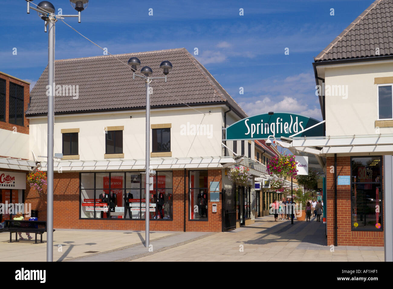 Springfields shopping centre Spalding Lincolnshire England Stock Photo ...