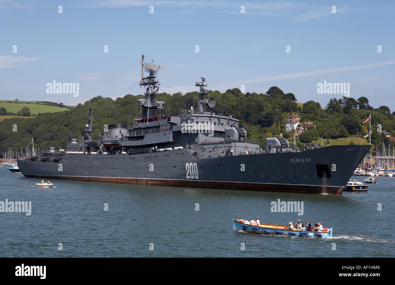 russian frigate perekop dartmouth devon england europe uk Stock Photo ...