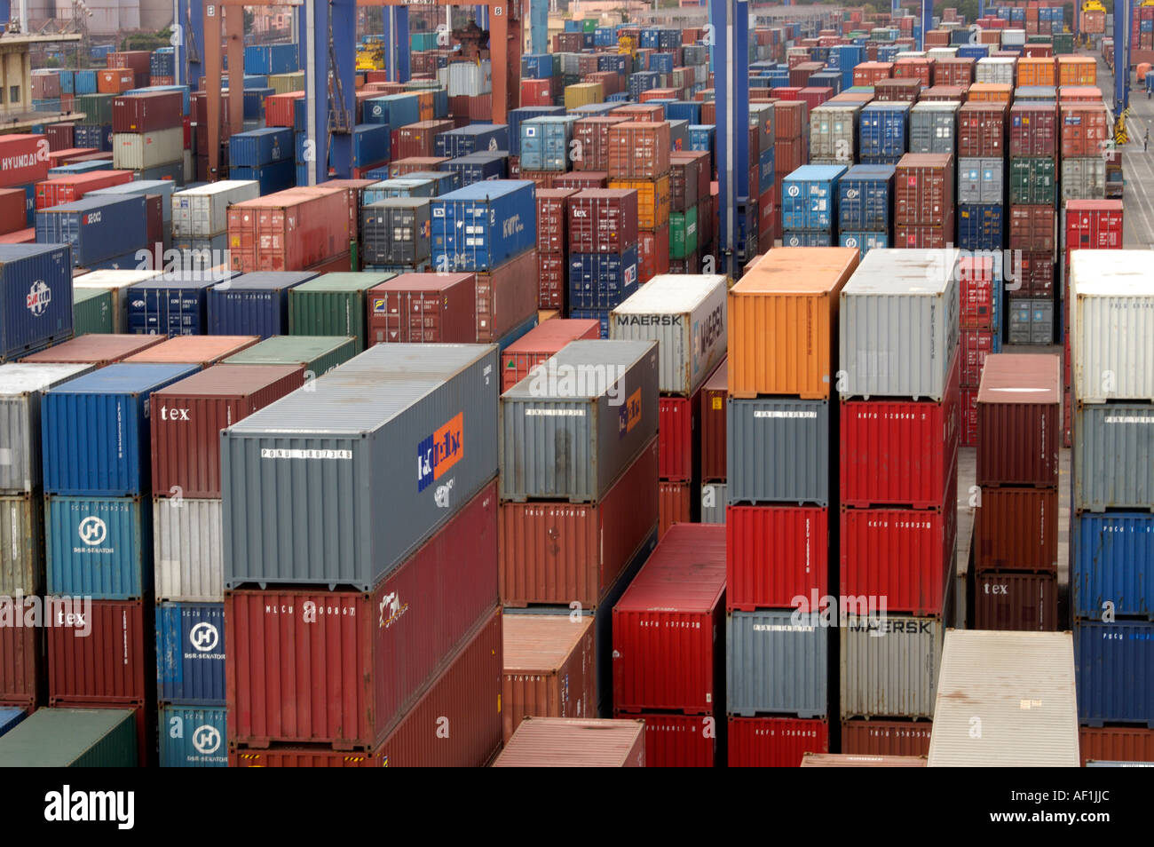 CONTAINER TERMINAL CHENNAI PORT TAMIL NADU Stock Photo - Alamy