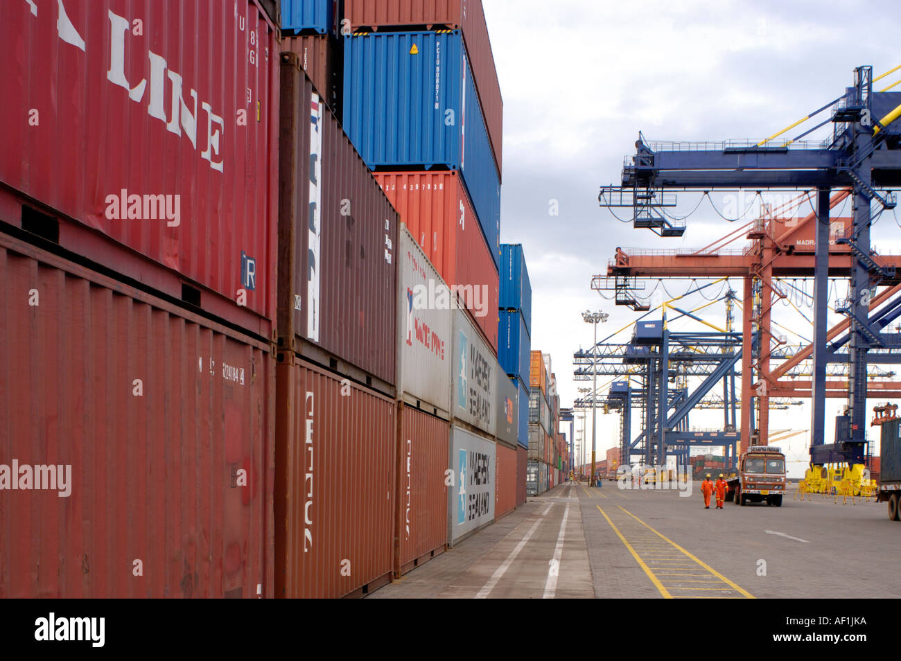 CONTAINER TERMINAL CHENNAI PORT TAMIL NADU Stock Photo - Alamy
