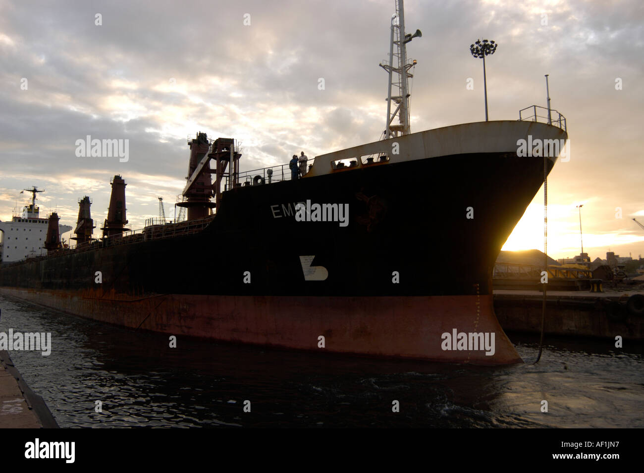 SHIP AT BERTH CHENNAI PORT TAMIL NADU Stock Photo - Alamy