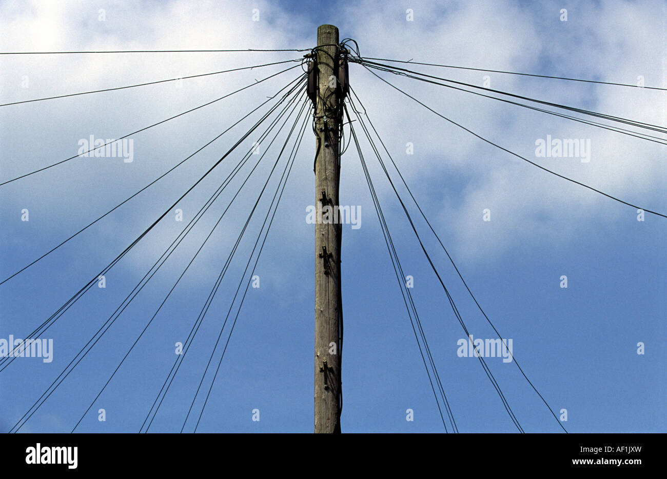 British telephone post wires hi-res stock photography and images - Alamy