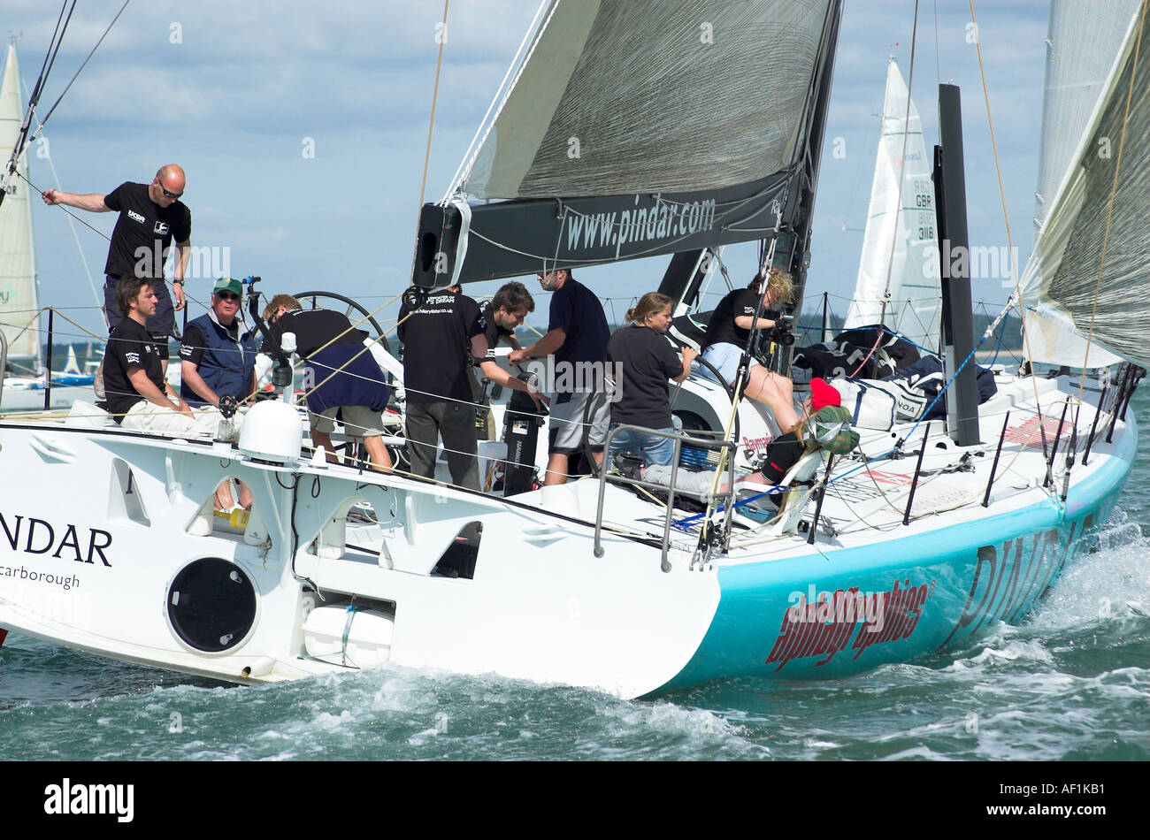 Open 60 sail hi-res stock photography and images - Alamy