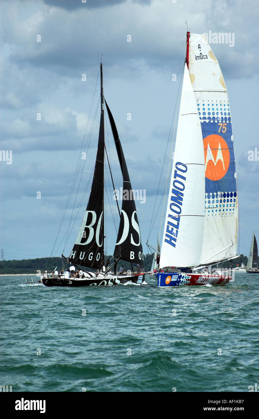 Open 60 sail hi-res stock photography and images - Alamy