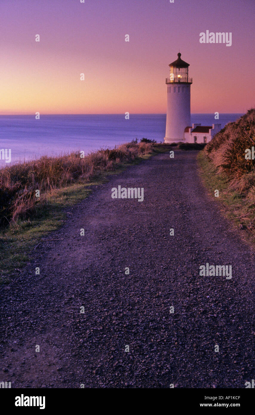 North Head Lighthouse near the mouth of the Columbia River in Fort ...