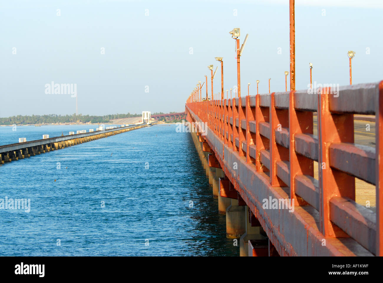 PAMBAN BRIDGE RAMESHWARAM TAMILNADU Stock Photo - Alamy