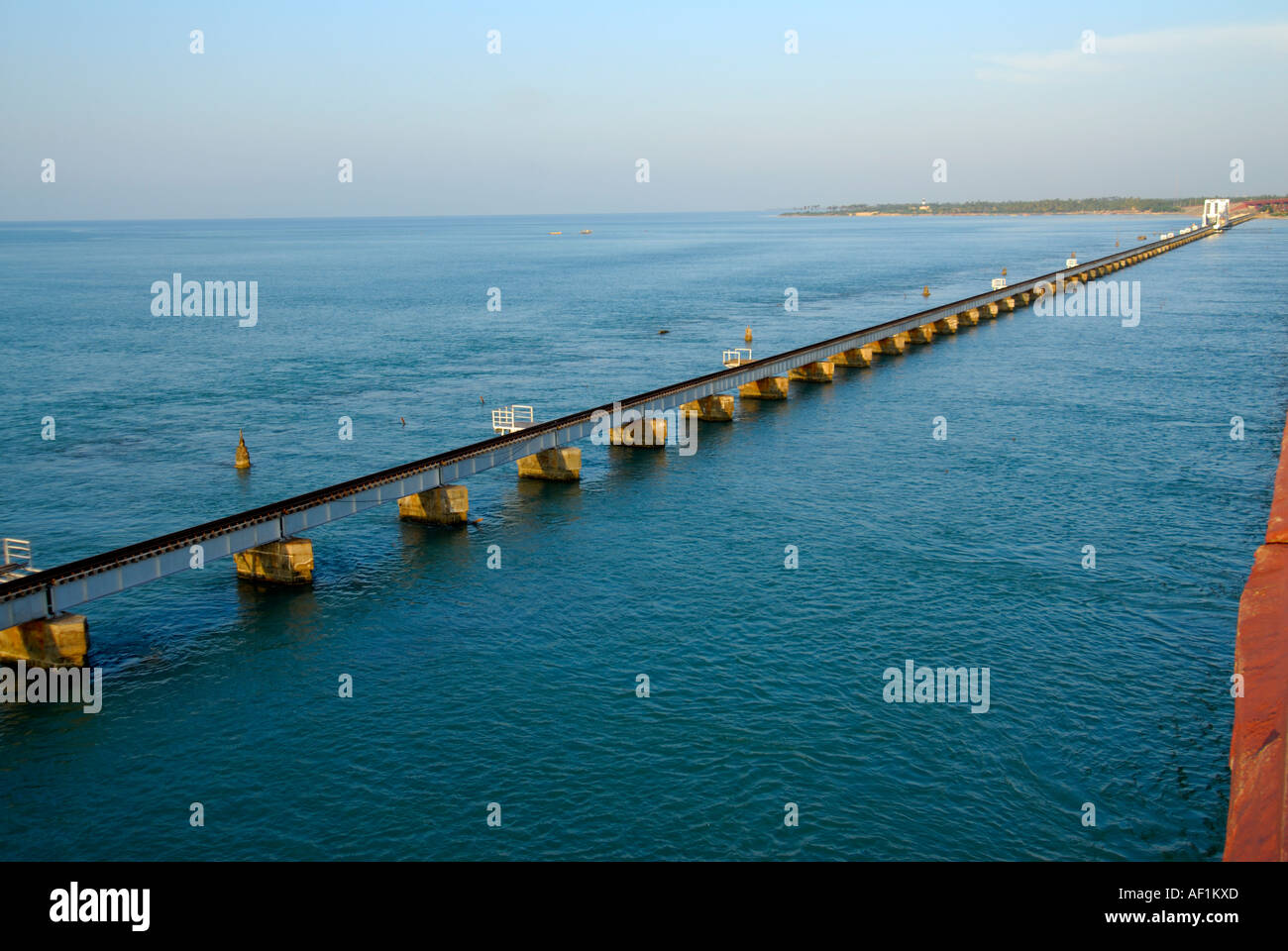 PAMBAN BRIDGE RAMESHWARAM TAMILNADU Stock Photo - Alamy