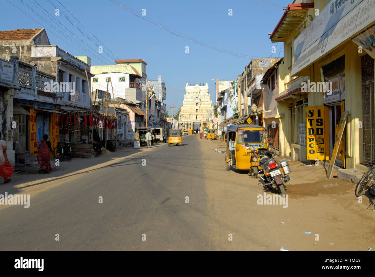 RAMANATHA SWAMY TEMPLE RAMESHWARAM TAMILNADU Stock Photo - Alamy