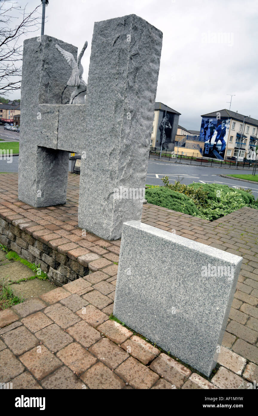 Memorial to the H-block hunger strikers, Bogside estate, Londonderry ...