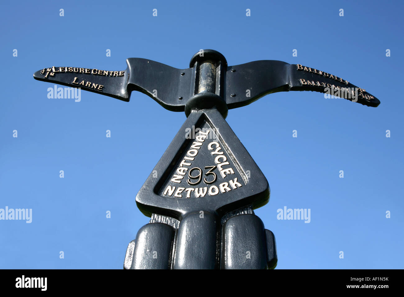 Cycle route marker sign on hi-res stock photography and images - Alamy