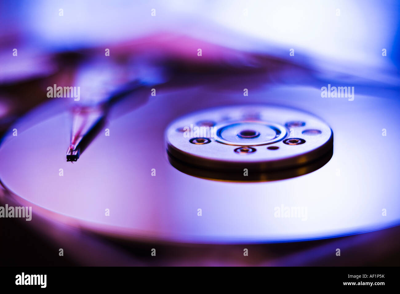 Computer hard drive disc and arm Stock Photo - Alamy