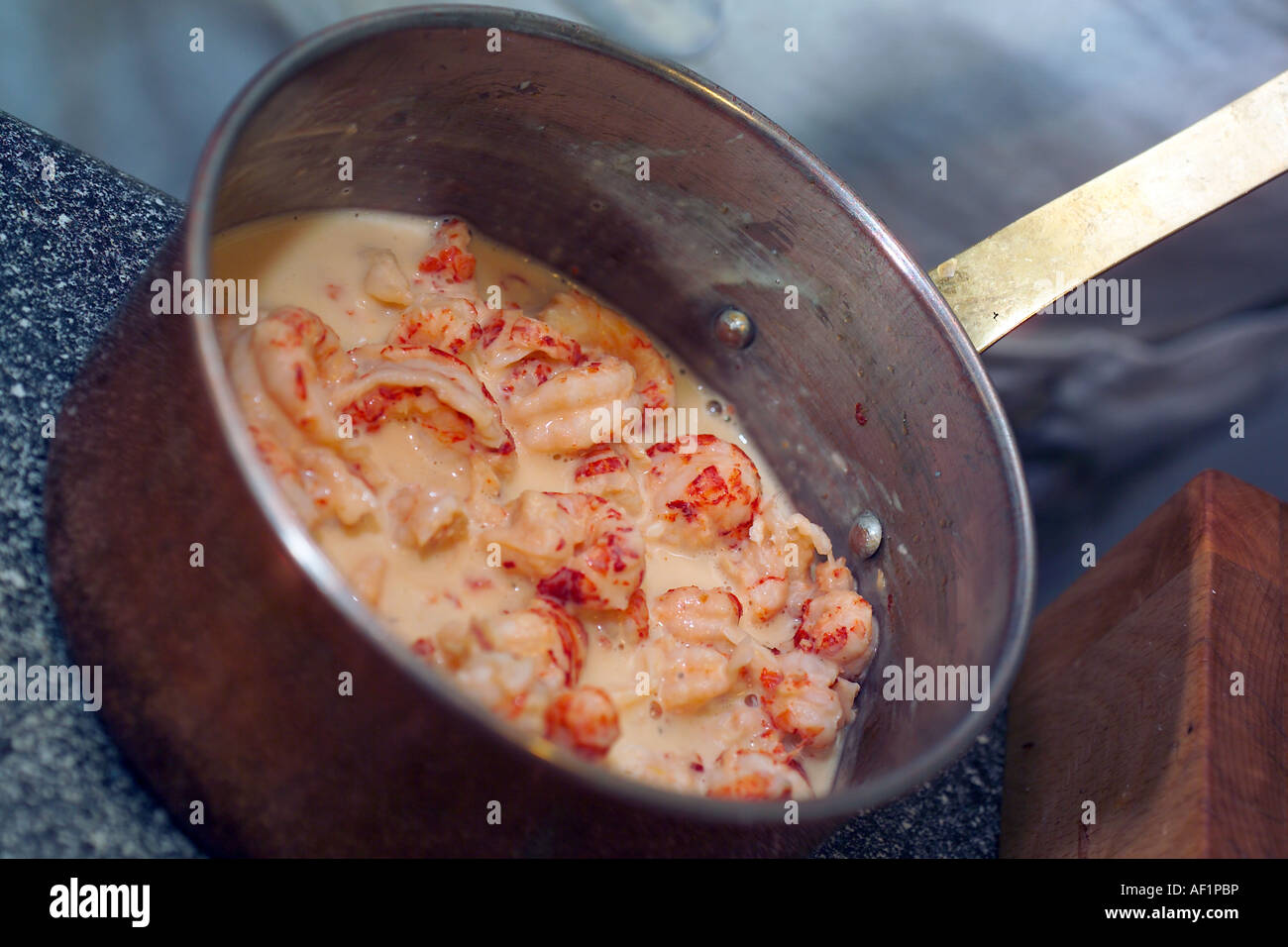 Prawn Sauce, Chowder Stock Photo - Alamy