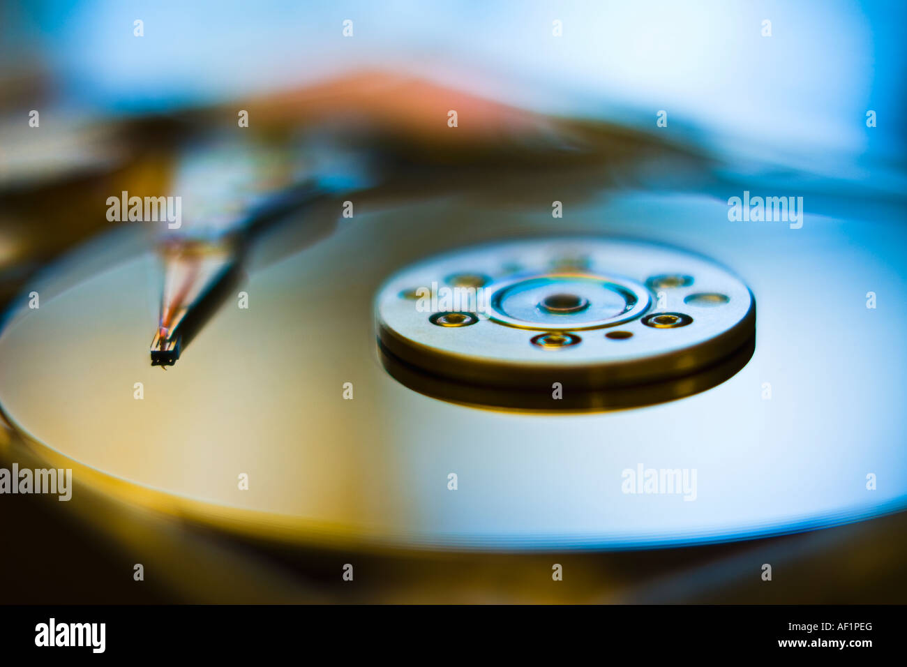 Computer hard drive disc and arm Stock Photo - Alamy
