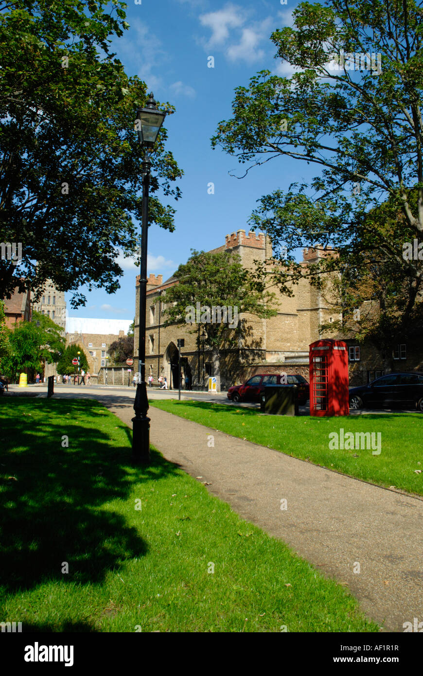 Barton Square and Ely Porta Ely Cambridgeshire England Stock Photo - Alamy