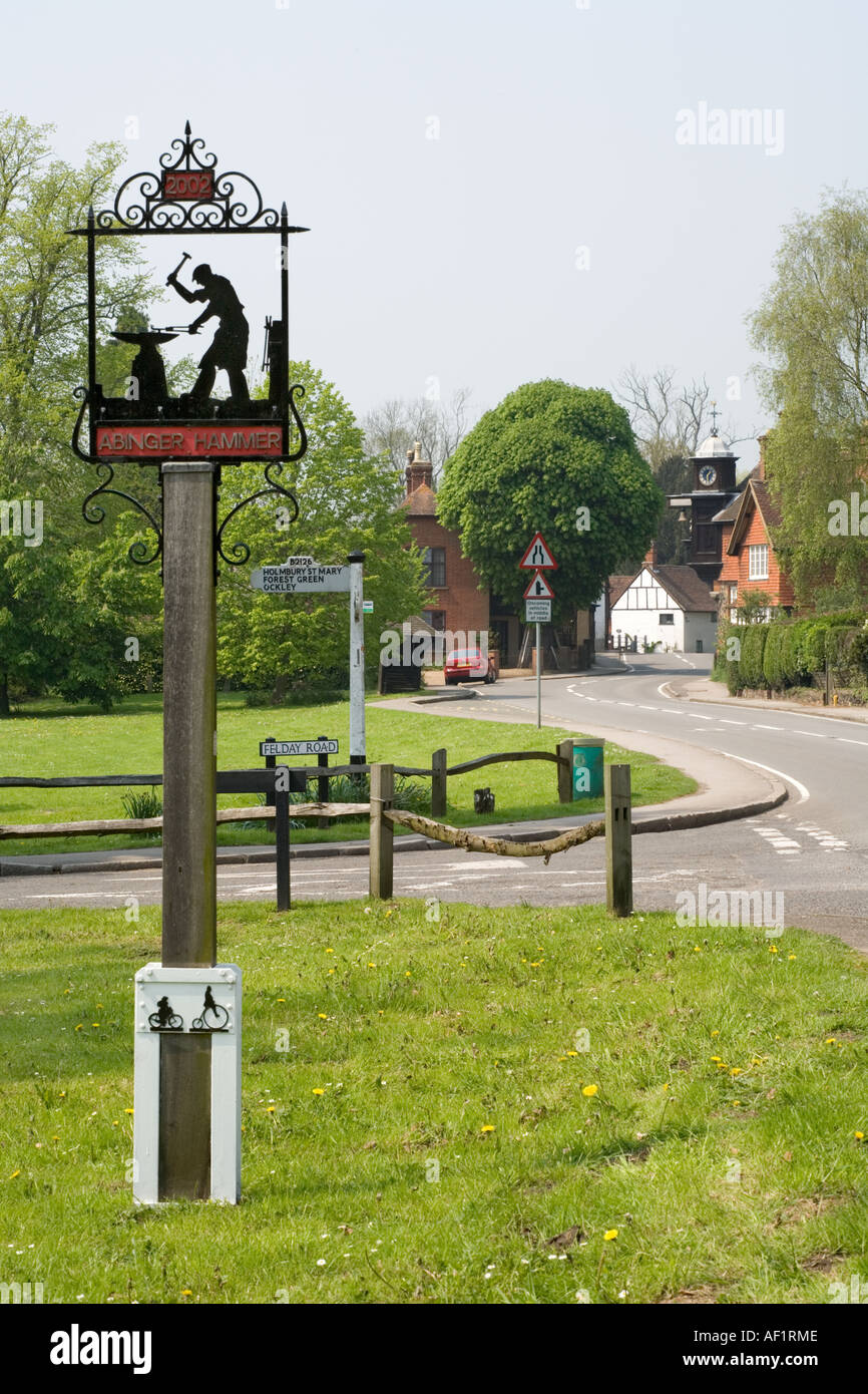 The village of Abinger Hammer, Surrey Stock Photo - Alamy