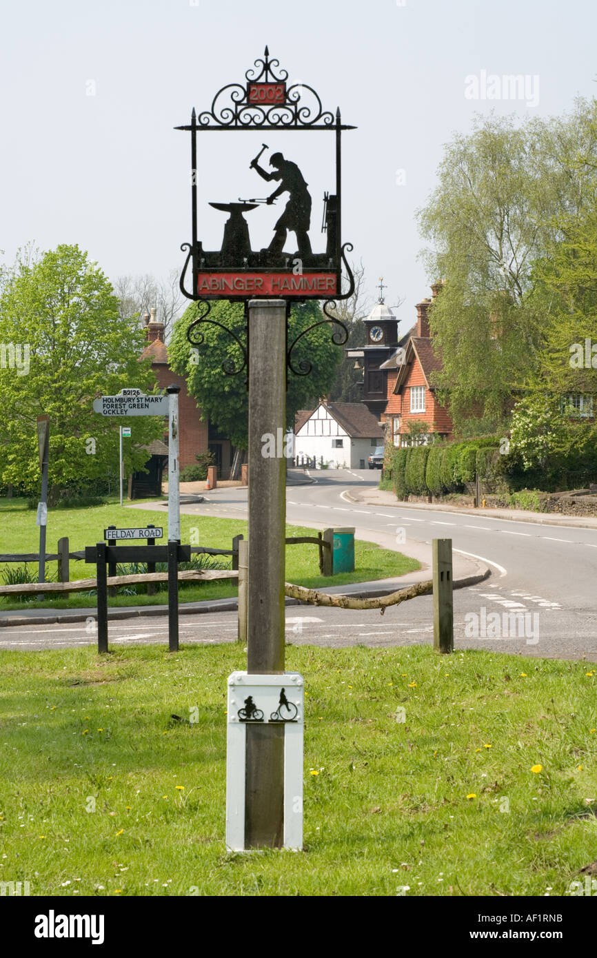 The village of Abinger Hammer, Surrey Stock Photo - Alamy