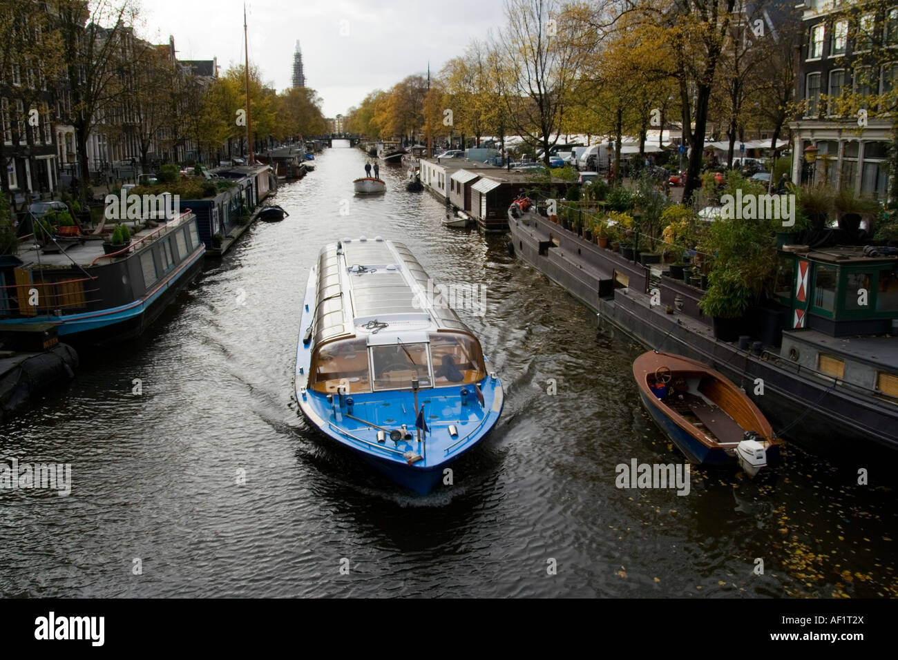 Amsterdam Holland ferry boat on the canal Stock Photo - Alamy