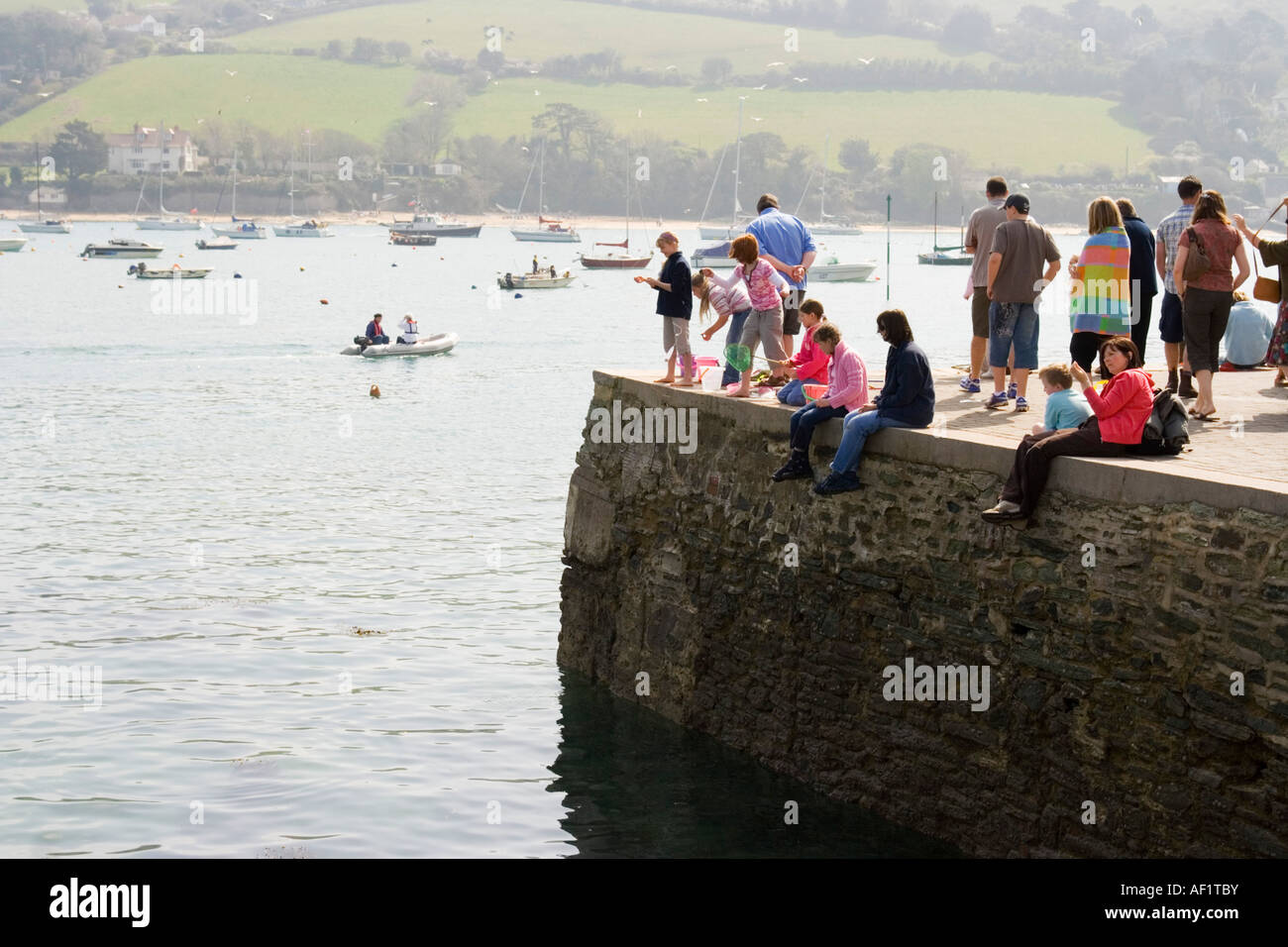 crab fishing at Salcombe South Devon Stock Photo - Alamy