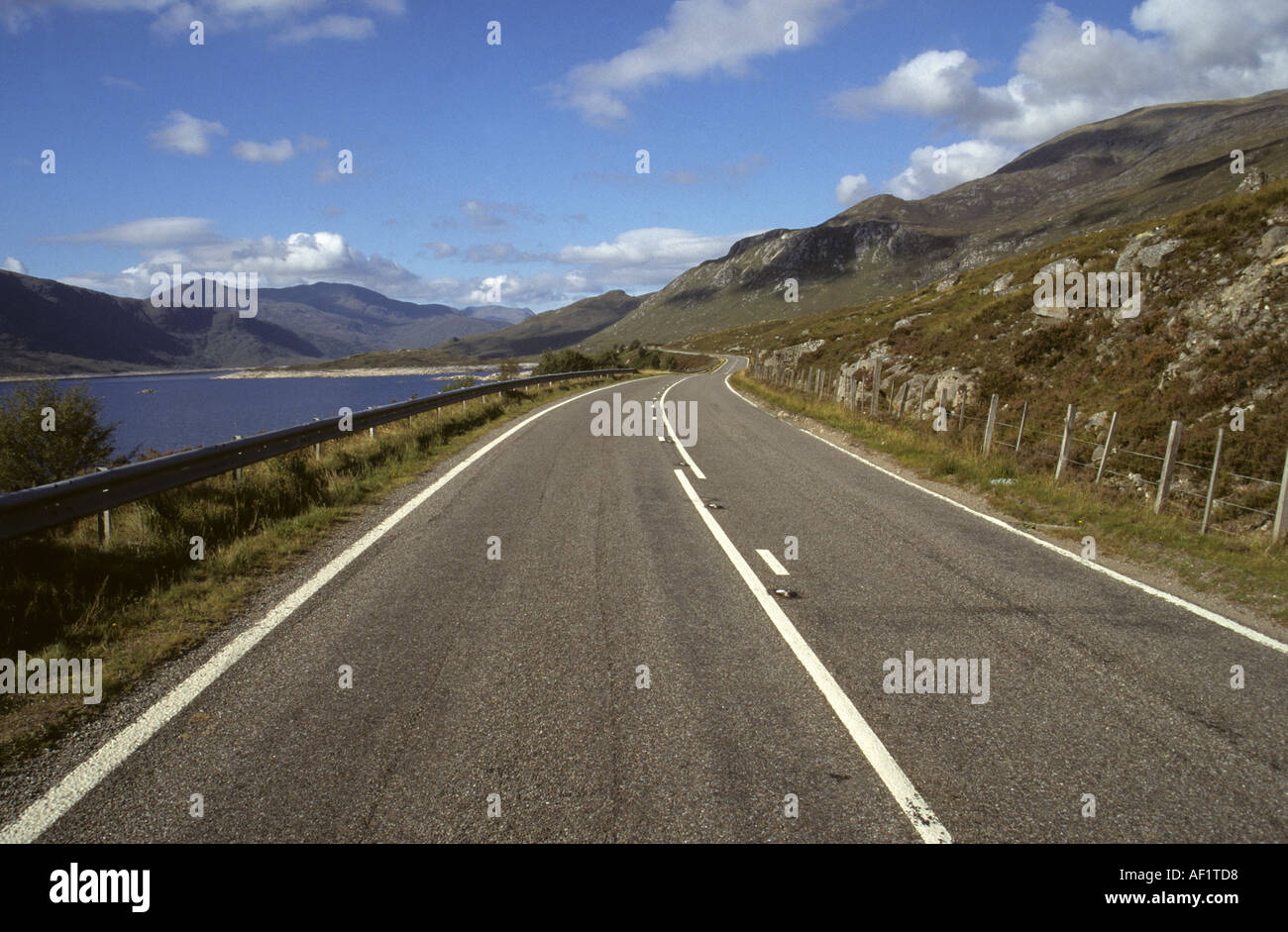Scenic Open Road Stock Photo - Alamy