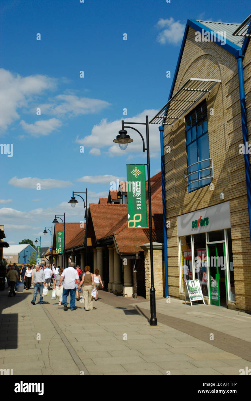 Cloisters Shopping Centre Ely Cambridgeshire England Stock Photo - Alamy