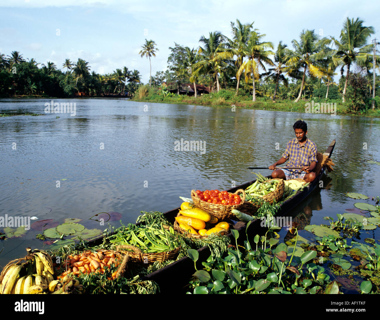 Kuttanad floating market hi-res stock photography and images - Alamy