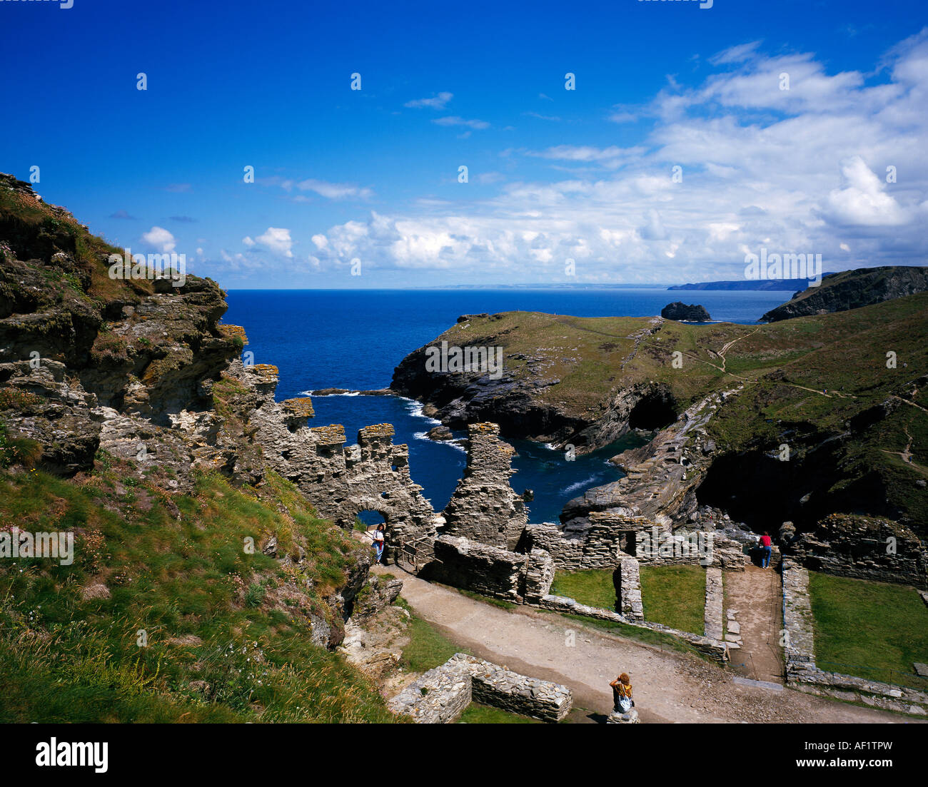 Tintagel Castle Cornwall England UK Stock Photo - Alamy