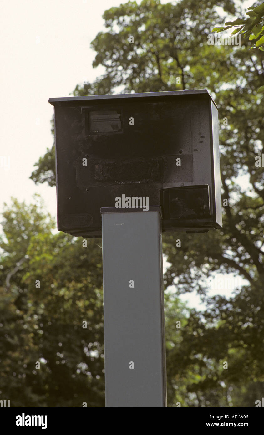 Gatso Speed Camera Vandalized Burnt Out Stock Photo - Alamy
