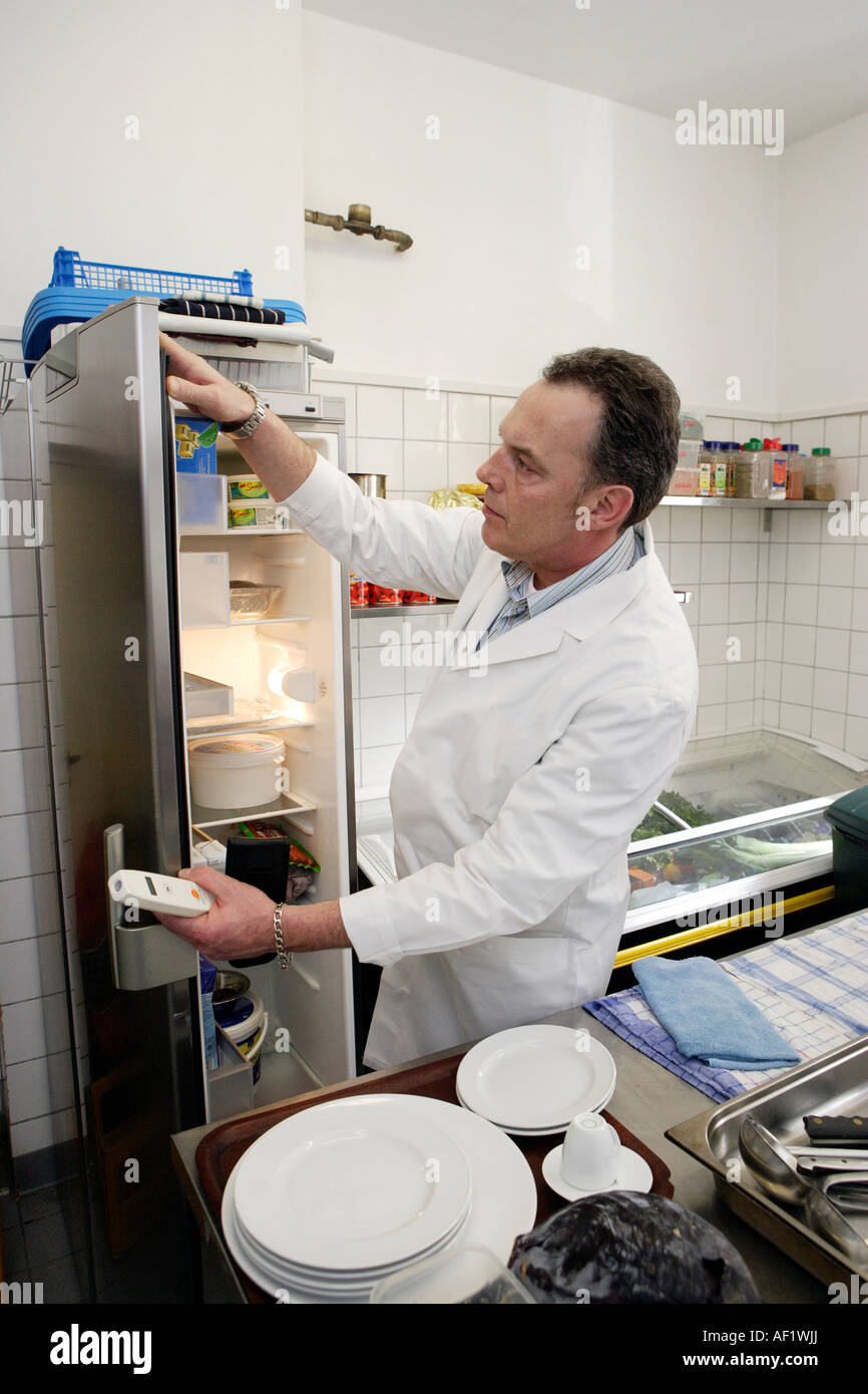 Food Quality Control Inspector Checks A Turkish Quick Snack Stock Photo food-quality-control-inspector-checks-a-turkish-quick-snack-stock-photo