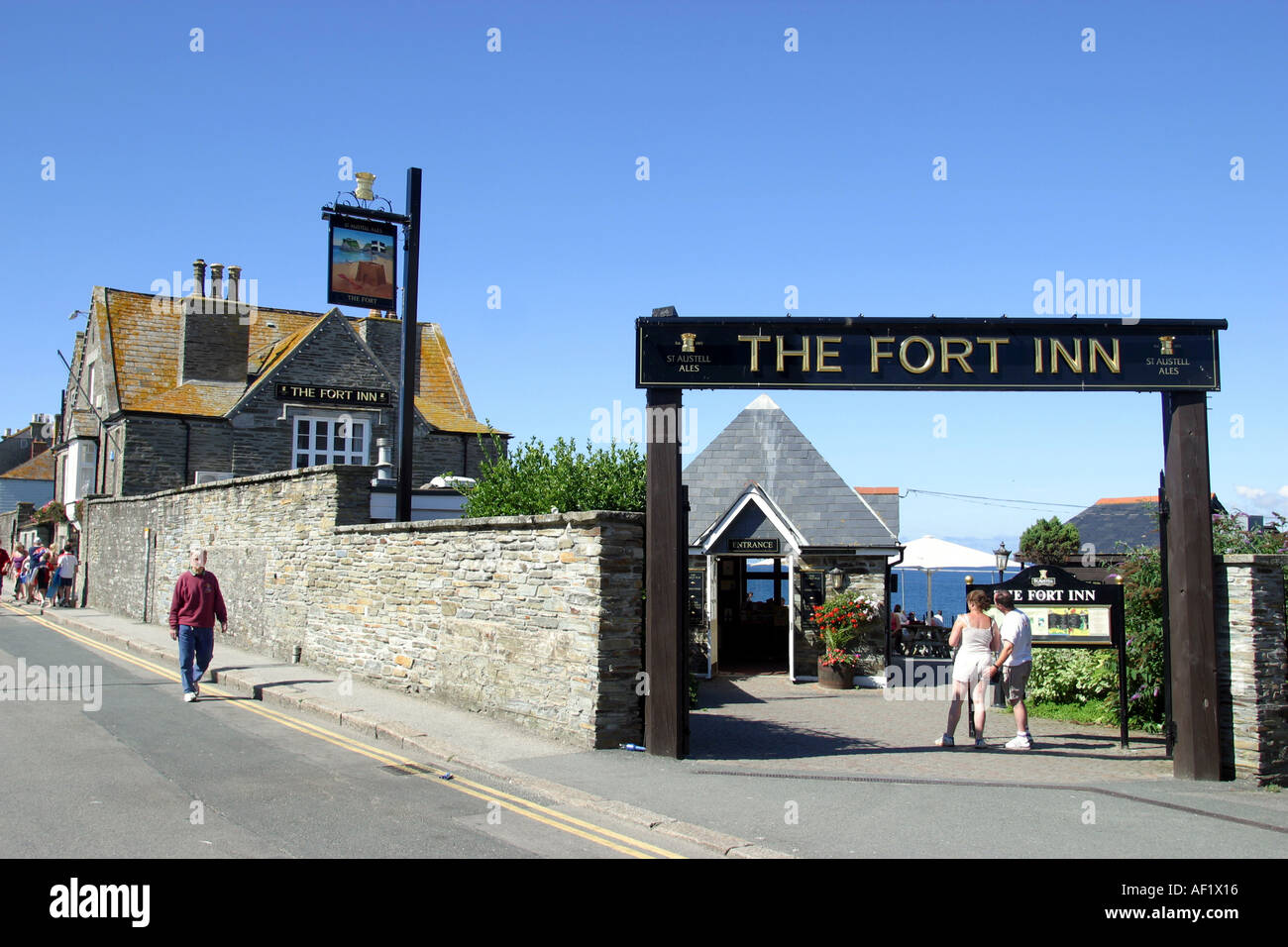 The Fort Inn Newquay Cornwall UK Stock Photo - Alamy