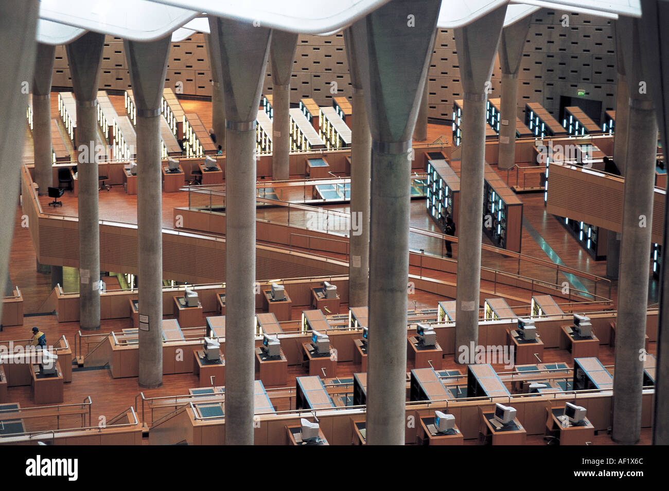 Alexandria the interior of the library Stock Photo - Alamy