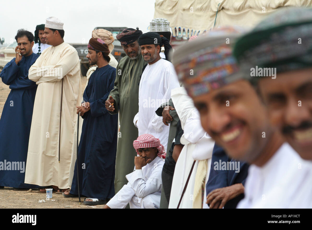Local Tribe Men Celebrating During Kharif Salalah Southern Oman Stock ...