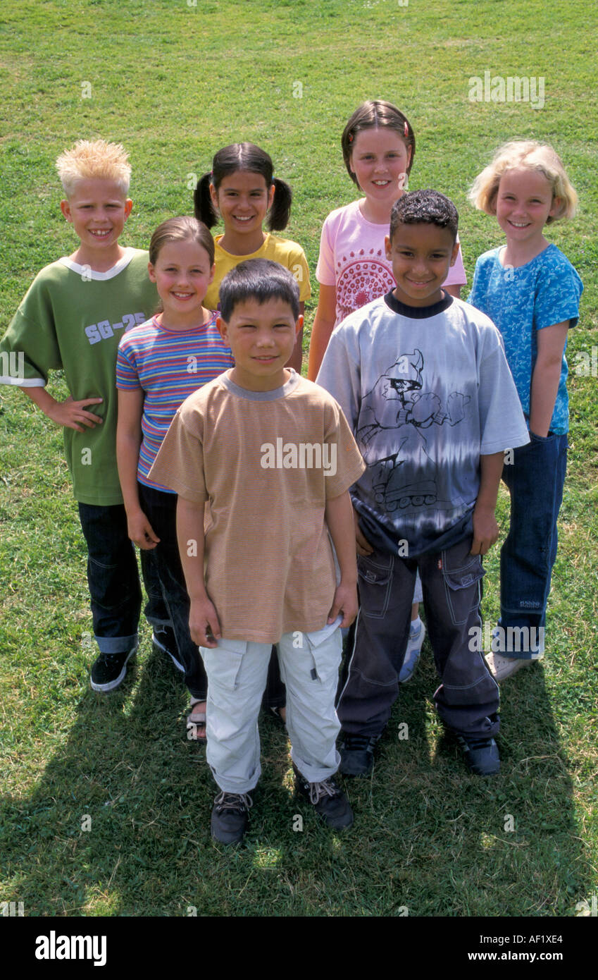 Group of children outdoors fun hi-res stock photography and images - Alamy