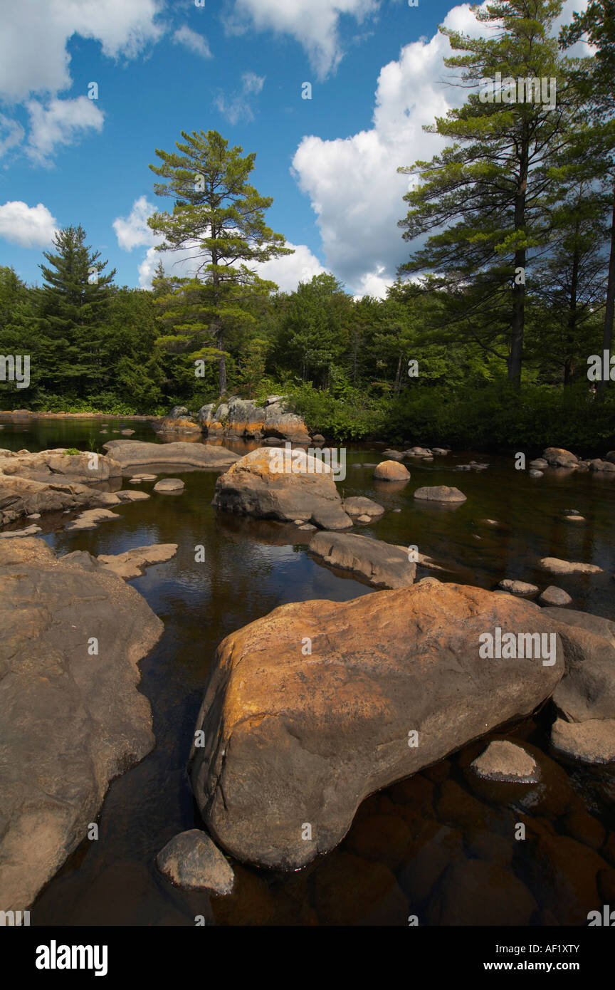 Moose River in the Adirondack Mountains of New York State Stock Photo ...