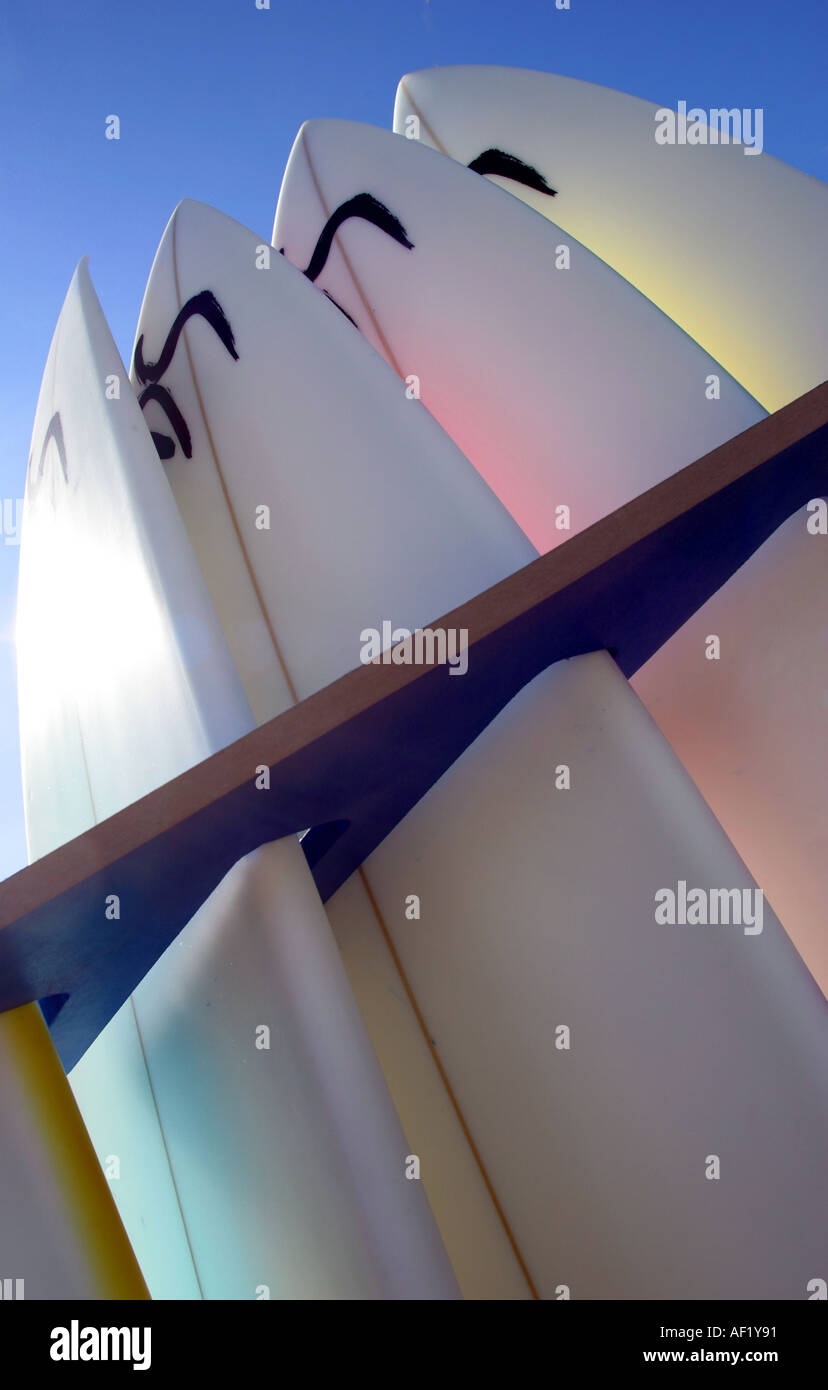 Handmade surfboards Newquay Cornwall UK Stock Photo - Alamy
