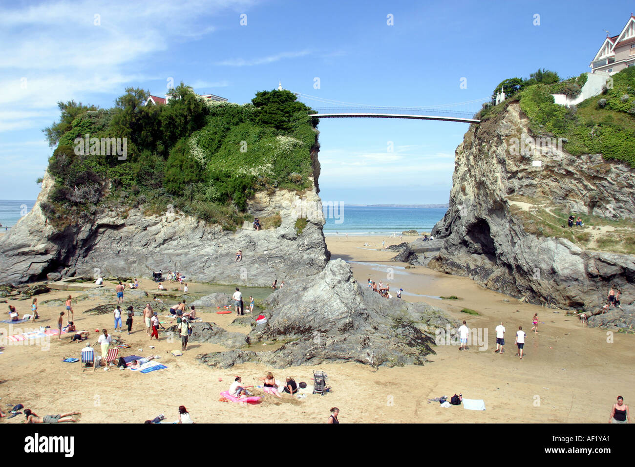 The Island on Towan Beach Newquay Cornwall UK Stock Photo - Alamy