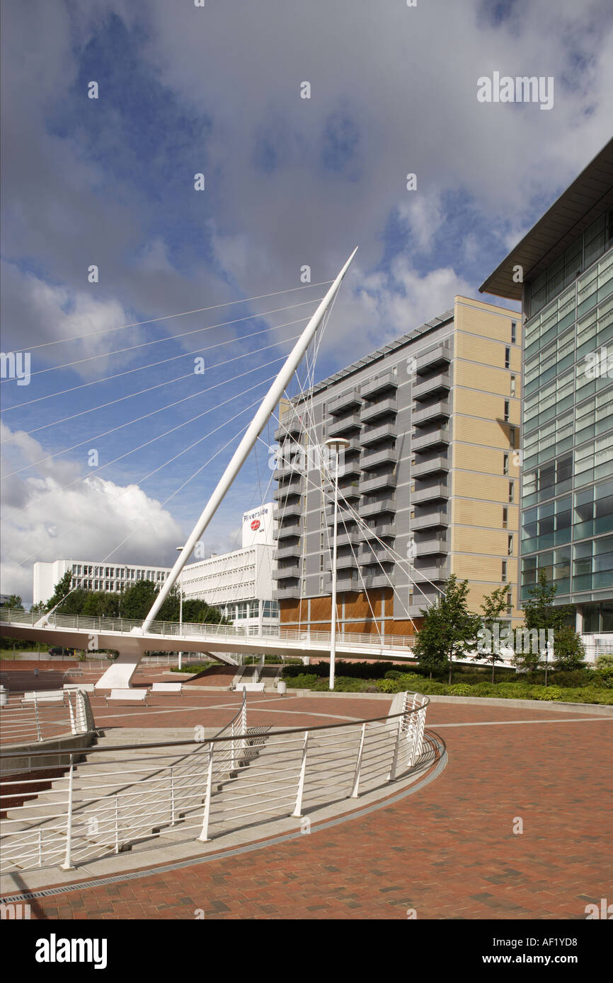 Trinity bridge in Manchester UK Stock Photo - Alamy