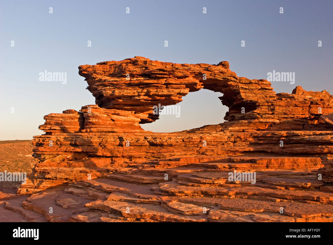 Nature's Window, Kalbarri National Park, Western Australia Stock Photo ...