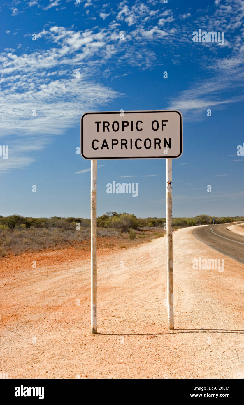Crossing the Tropic of Capricorn in Western Australia Stock Photo - Alamy