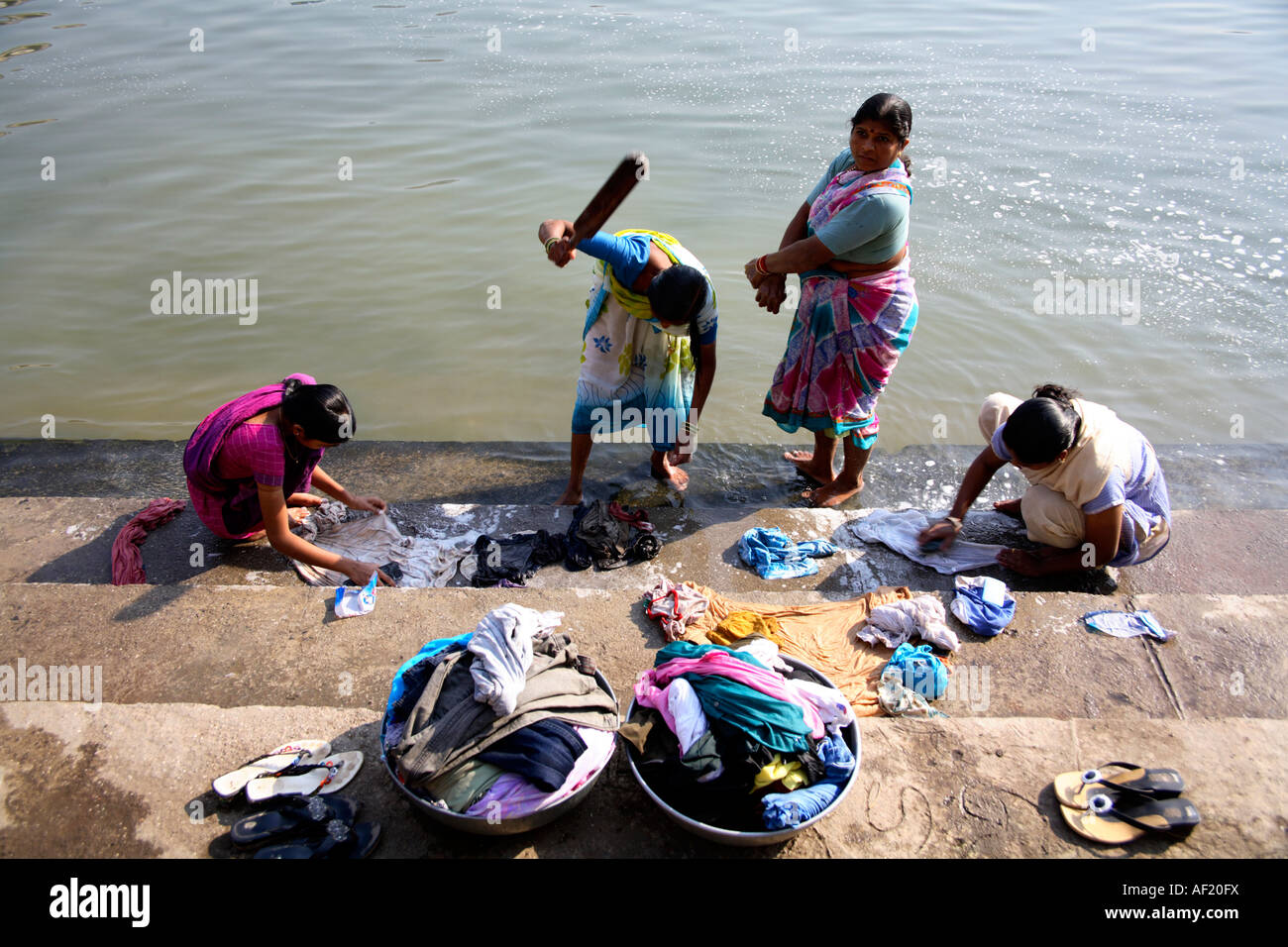 Indian Women Washing Clothes Hand High Resolution Stock Photography and Images - Alamy