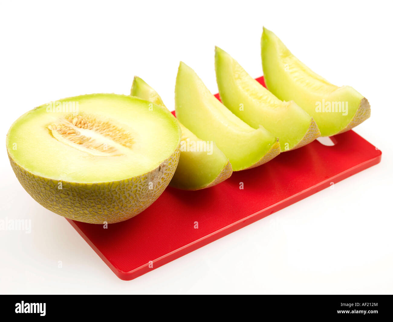 Slice of melon gala tropical fruit hi-res stock photography and images ...